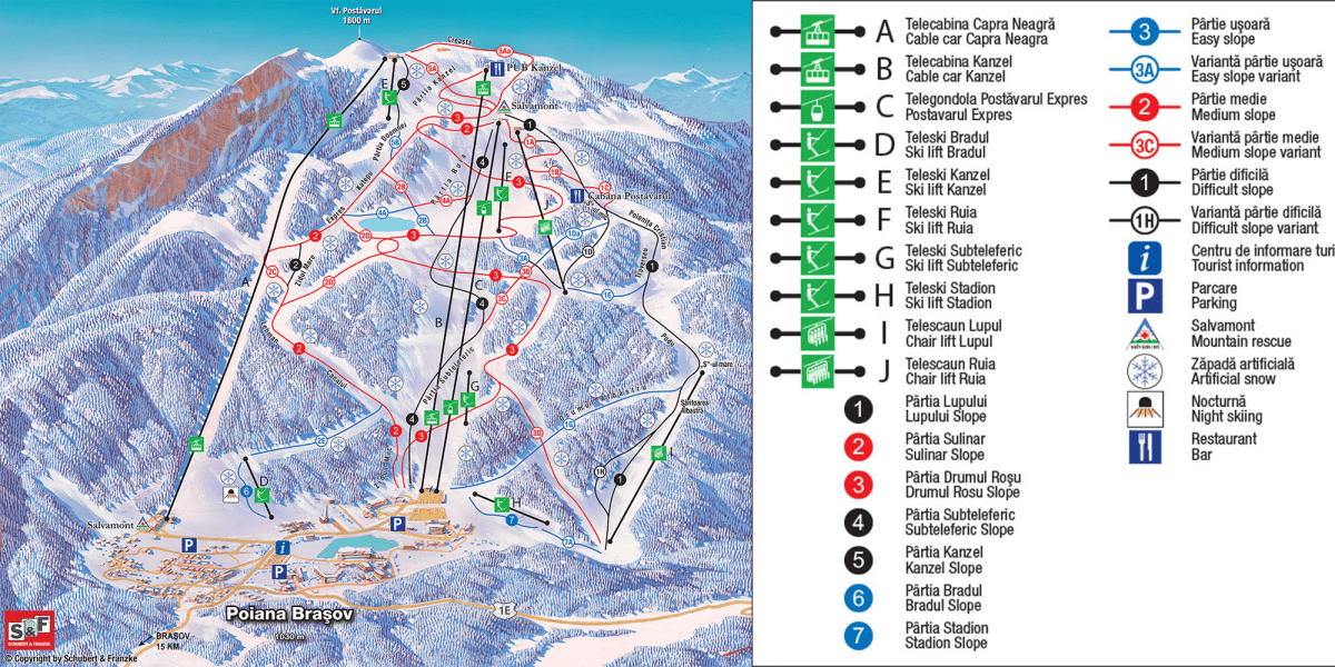 Skiing in Romania – Poiana Brasov Ski resort – Brasov County – Dracula ...